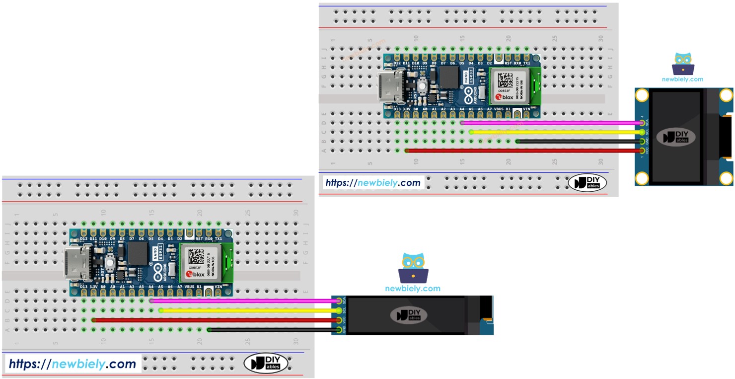 아두이노 나노 ESP32 OLED