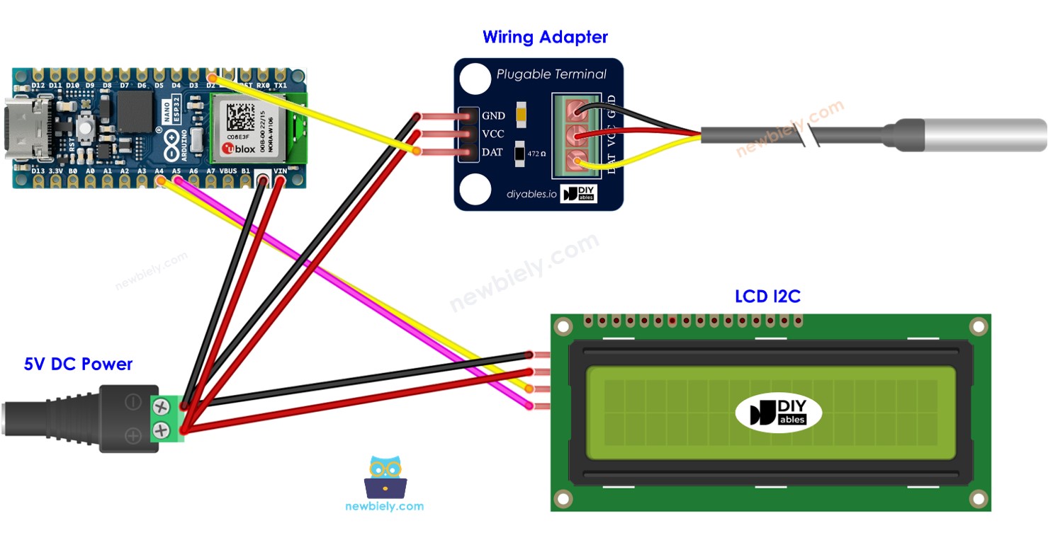 아두이노 나노 ESP32 온도 센서 LCD 아두이노 나노 ESP32 온도 센서 LCD