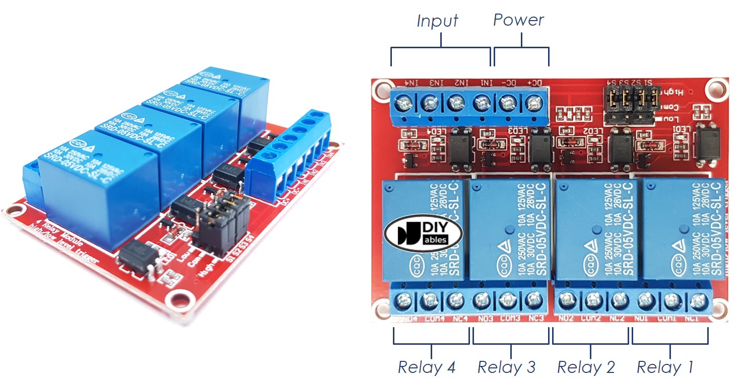 ESP32 4채널 릴레이 모듈