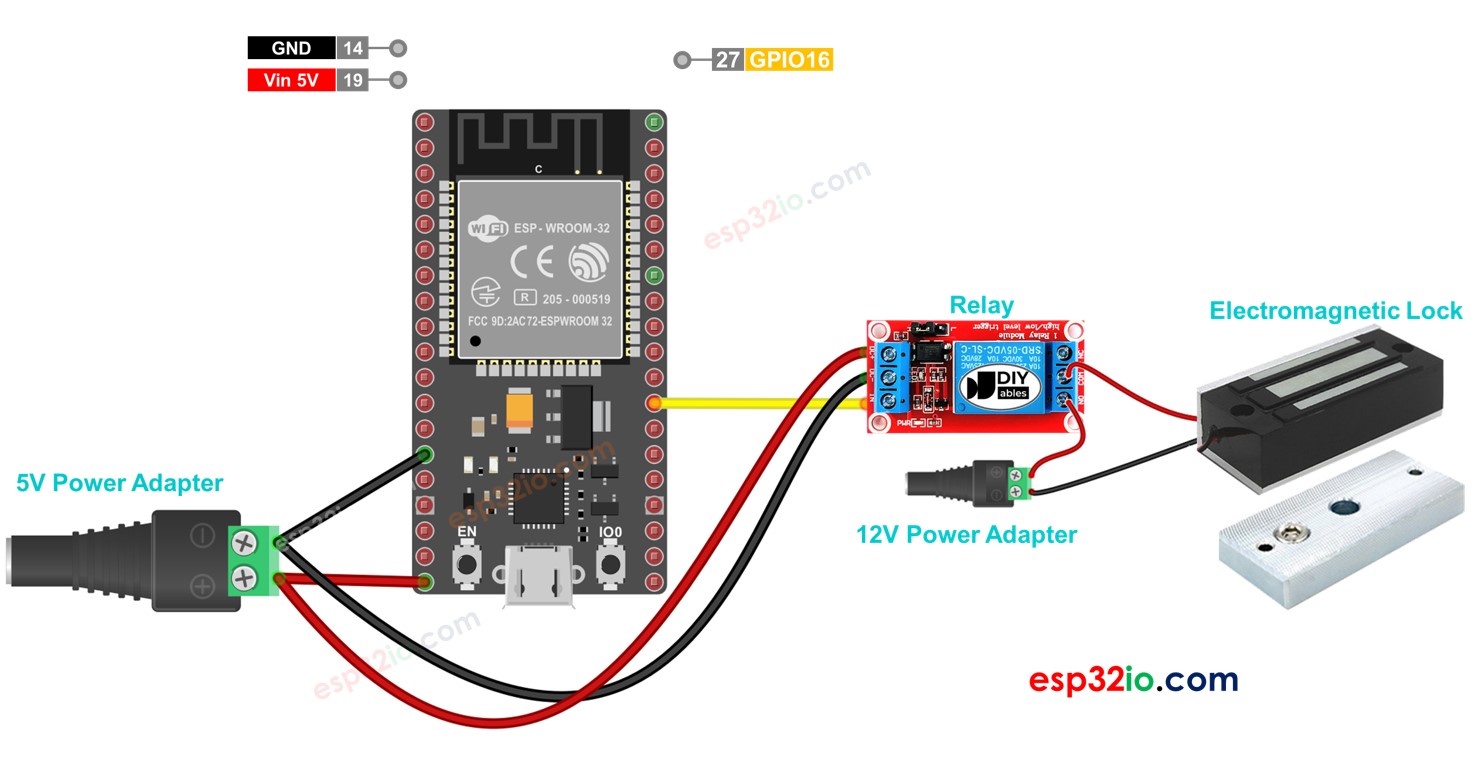 Esp32 전자기 자물쇠