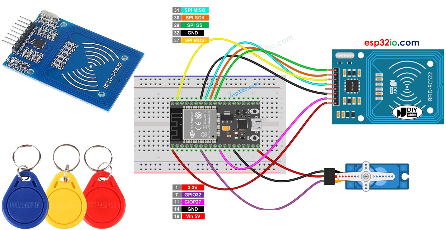 ESP32 RFID 서보 모터