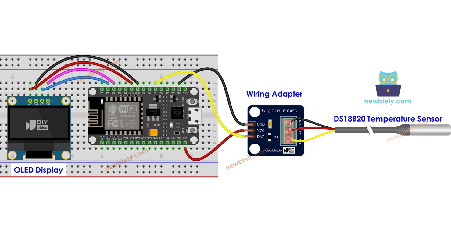 ESP8266 온도 센서 OLED